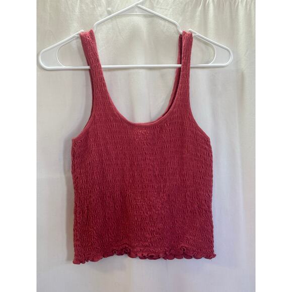 Aeropostale | Tops | Sabrina Carpenter Aropostale Smocked Crop Tank Top ...